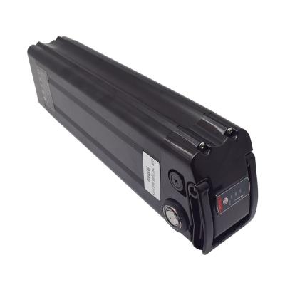 China YIMA 48V 12Ah 15Ah Silver Fish Lithium Ebike Battery with Key Lock for sale