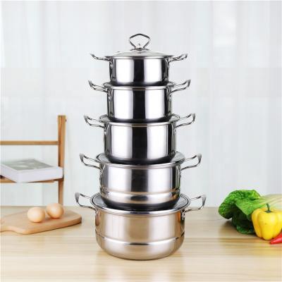 China 12pcs kitchenware glass lid non stick cookware set with steamer for sale