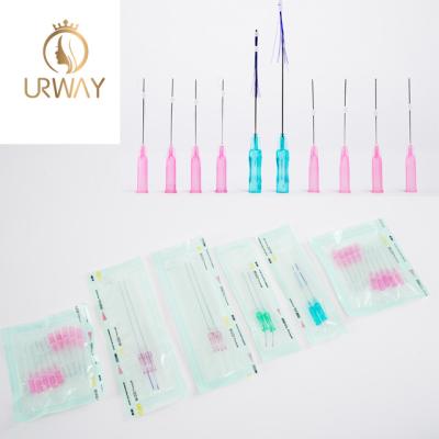 China Fda approved mono 26G 90mm thread lift face pdo with blunt cannula needle for sale