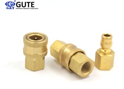 China Female Thread Brass Quick Coupler , Japanese Type Straight Through Quick Connect for sale