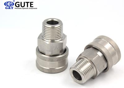 China Non - Valved 1 Inch Stainless Steel Male Quick disconnect provide maximum flow for sale
