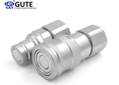 China Stainless Steel ISO Hydraulic Couplers , 3/8 Inch ISO B Quick Release Couplings for sale