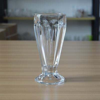 China Hot sale ice cream glass beverage milkshake cup mug with 11oz for sale