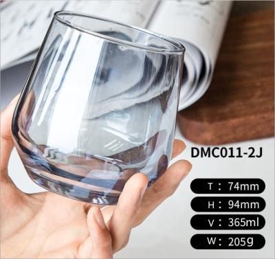 China Hot selling recycled colored whisky glass mug/ drinking glasses for sale
