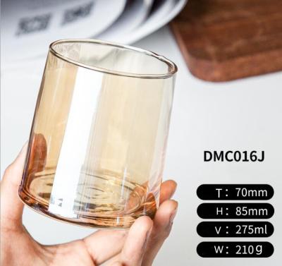 China high quality cheap whisky glass 275ml  Classic whiskey clear glasses for sale
