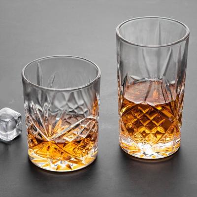 China Leed-free tumbler glass whisky glass cup with 12 oz volume for sale for sale
