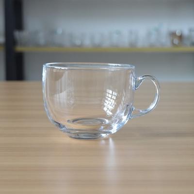 China 16 Oz Crystal Clear Drinking Glasses for Water, Juice, Beverages, Dessert, Milk, Tea Cup Glass Tumblers Transparent Mug for sale