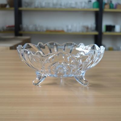 China Wholesale Cheap Price Machine-pressed Soda-lime Glass Fruit Plate Dessert Plate for good sale for sale