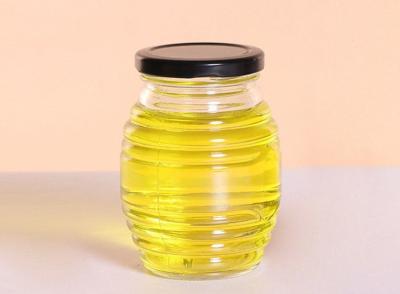 China Wholesale 100ml / 250ml / 500ml /1000ml Glass Honey Jars  transparent empty food packages jam with screw lid for sale