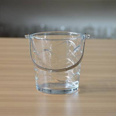China Hot sale Glass- Ice Bucket- Wine Cooler  with 2 handles - Clear - Made in china for sale