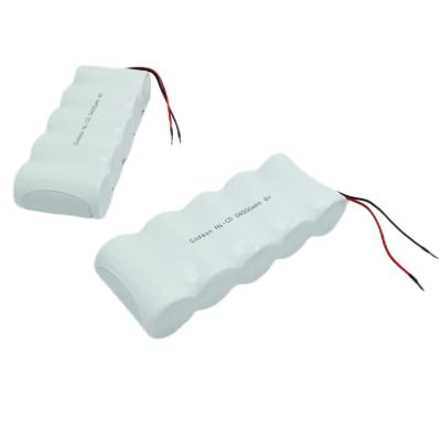 Cina La batteria ricaricabile del CD del Ni imballa le batterie di vita di ciclo di D4000mAh 6.0V in vendita