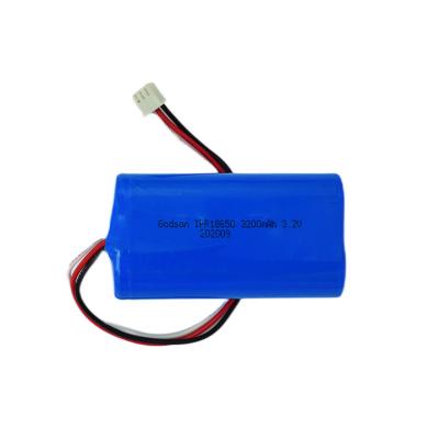 China 3200mah 3.2 Volt LiFePO4 Battery IFR18650 PVC Jacket For Emergency Lighting for sale