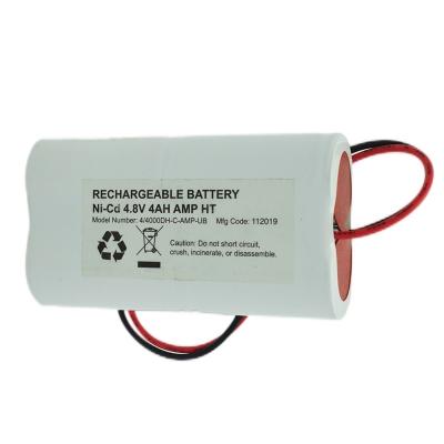 Cina Le batterie della luce dell'uscita di sicurezza imballano parallelamente 4,8 V D40000mAh NiCd in vendita