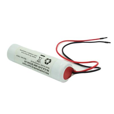 Cina 2.4 Volt D4000mah Ni Cd Exit Light Batterie Tipo Stick PVC Bianco Colore in vendita