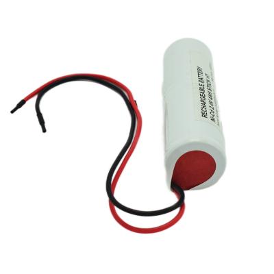 Cina 2.4 Volt D4000mah Ni Cd Exit Light Batterie Tipo Stick PVC Bianco Colore in vendita