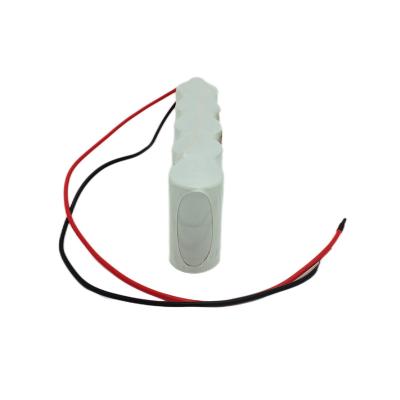 中国 Side By Side Emergency Exit Light Batteries Pack 6.0 Volt C2500mAh NiCd 販売のため