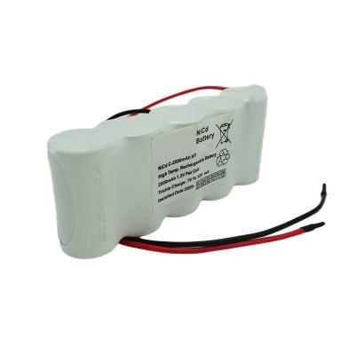 China Side By Side Emergency Exit Light Batteries Pack 6.0 Volt C2500mAh NiCd Te koop