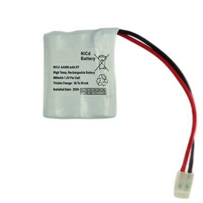 Китай 3.6V Emergency Light Ni Cd Battery 900mAh 500 Times Cycles продается
