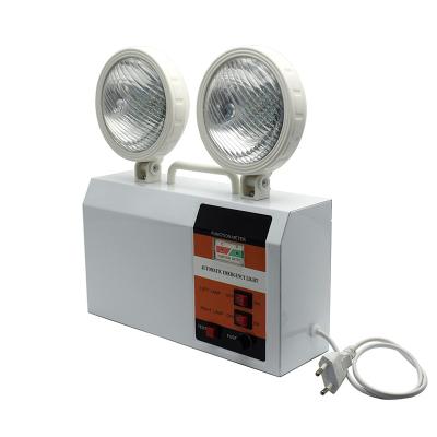 China Outdoor LED Emergency Twin Spot Light White 3W 6500K 3 Hours Duration Time for sale