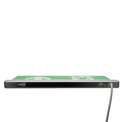 Китай Green LED Emergency Exit Sign Battery Double Sided AC85 - 265V 50/60H продается