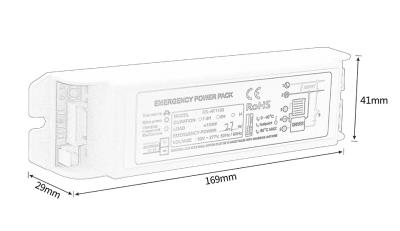 中国 Fireproof PC case Emergency Lighting Kit Power Pack 販売のため