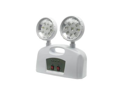 China 3W Double Head Emergency Light AC 85-265V ABS With Handle zu verkaufen