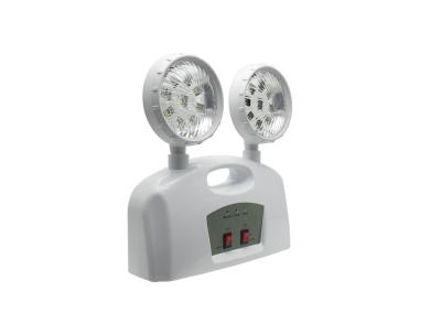 China 3W Double Head Emergency Light AC 85-265V ABS With Handle zu verkaufen