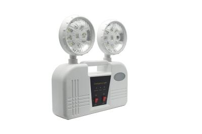 China 3h Duration 6W Twin Head Emergency Light AC 85-265V ABS zu verkaufen