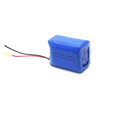 Cina Li-ion Polymer 232738 2700mAh 3.8V con PCB e UL1571 24AWG RED&BLACK in vendita