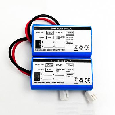 China 6.4V 1500mAh 18650 Emergency Lighting LFP Battery Solution Provider for sale