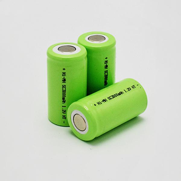 SC 3000 MAh Battery HT NiMh Cells 1.2V 0.1C Standard Charge
