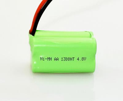 China NiMH Fire Exit Light Batteries Rechargeable AA 1300mAh 4.8V for sale