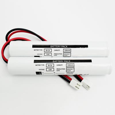 中国 NiCd Sc1200mah緊急時の照明のための3.6ボルト電池の棒のタイプ 販売のため