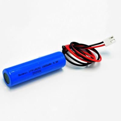 中国 円柱非常口ライト電池LiFePO4 IFR18650 1600mAh 3.2V 販売のため
