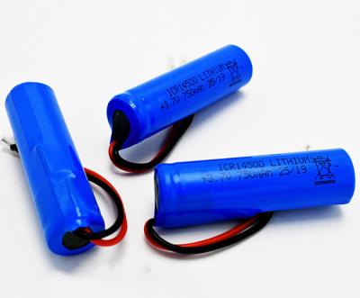 Cina tensione inodora 3,7 ICR14500 della batteria al litio della luce di emergenza 750mAh in vendita