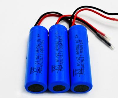 Cina batteria al litio di 750mAh 3.7V ICR14500 inodora con il rivestimento di PVC in vendita