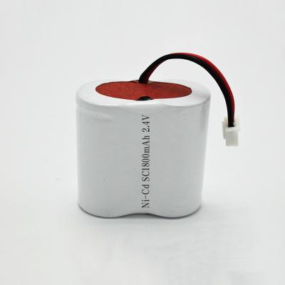 China Nikkel-cadmium Navulbaar Batterijpak SC1800mAh 2.4V Te koop
