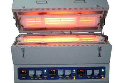 China Fornalha de tubo de alta temperatura horizontal do vácuo do laboratório para a cerâmica eletrônica à venda