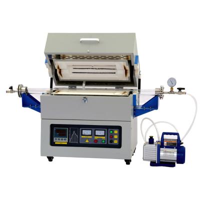 China Fornalha de tubo de alta temperatura horizontal do vácuo do laboratório para a cerâmica eletrônica à venda