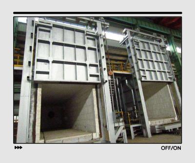 Cina Fornace di carico di trattamento termico dell'automobile, tipo industriale del carrello del forno a muffola in vendita