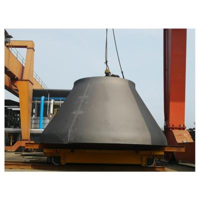 China Op maat gemaakte koolstofstaal tank bodem kegel kop afgerolde uiteinden voor concurrerende en ondersteuning Te koop