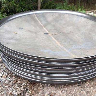China Tamanho personalizado de solda fundo de tanque 1000 mm cabeça elíptica plana para peças iguais da caldeira à venda