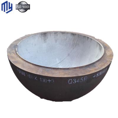 China ASME Standard 6mm 1200mm 1000mm 900mm Cabeça hemisférica de aço carbono para peças de caldeira à venda