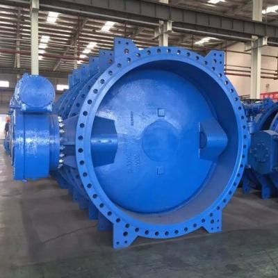 Cina Eccellente Dutile Ferro EPDM rivestito Wras Controllo Industriale doppia flangia eccentrica Valvola farfalla in vendita