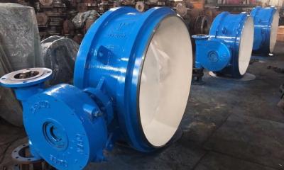 Cina Valvola a farfalla a doppia flangia eccentrica in ghisa per il funzionamento manuale nell'industria in vendita