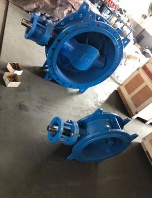 중국 수동 조작이 가능한 탄력적인 좌석형 이중 외진 플랜지형 나비 밸브 판매용