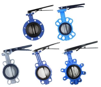 Cina PTFE materiale di tenuta Dutile Ferro Worm Gear elettrico Lug Butterfly Valve per INDUSTRIALE in vendita