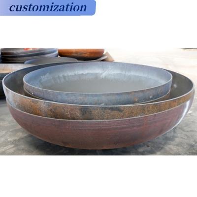 China Uitstekende lasverbinding Q235 Ss304 Ellipsoïdale platte eind halfrondkop voor verkoop Te koop