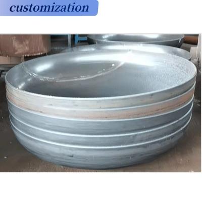 China Uitstekende lasverbinding Q235 Ss304 Ellipsoïdale platte eind halfrondkop voor verkoop Te koop