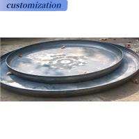 China Equal Welding Connection Customized Stainless Steel Flat Head Dish End for Fire Pit for sale
